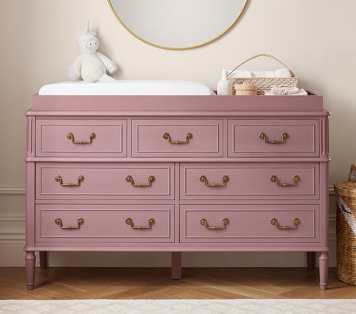 Rosalie 7-Drawer Dresser & Topper Set (56w x 19d") | Pottery Barn Kids