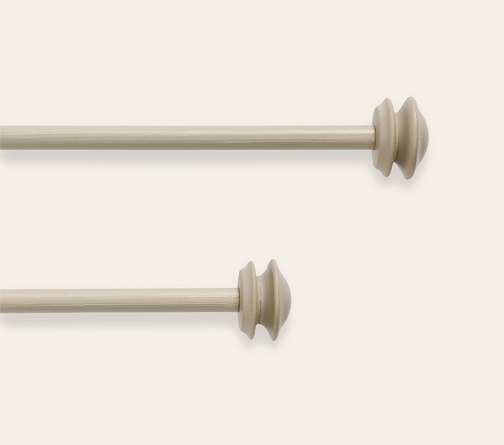 Classic Brushed Fog Rod & Finials (.75") | Pottery Barn Kids