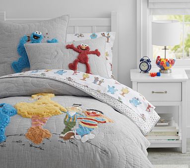 Sesame Street Quilt Shams Pottery Barn Kids