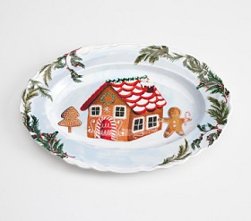 Whimsical Gingerbread House Platter | Pottery Barn Kids