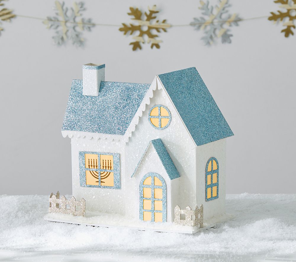 Classic Light-Up Hanukkah Village | Pottery Barn Kids