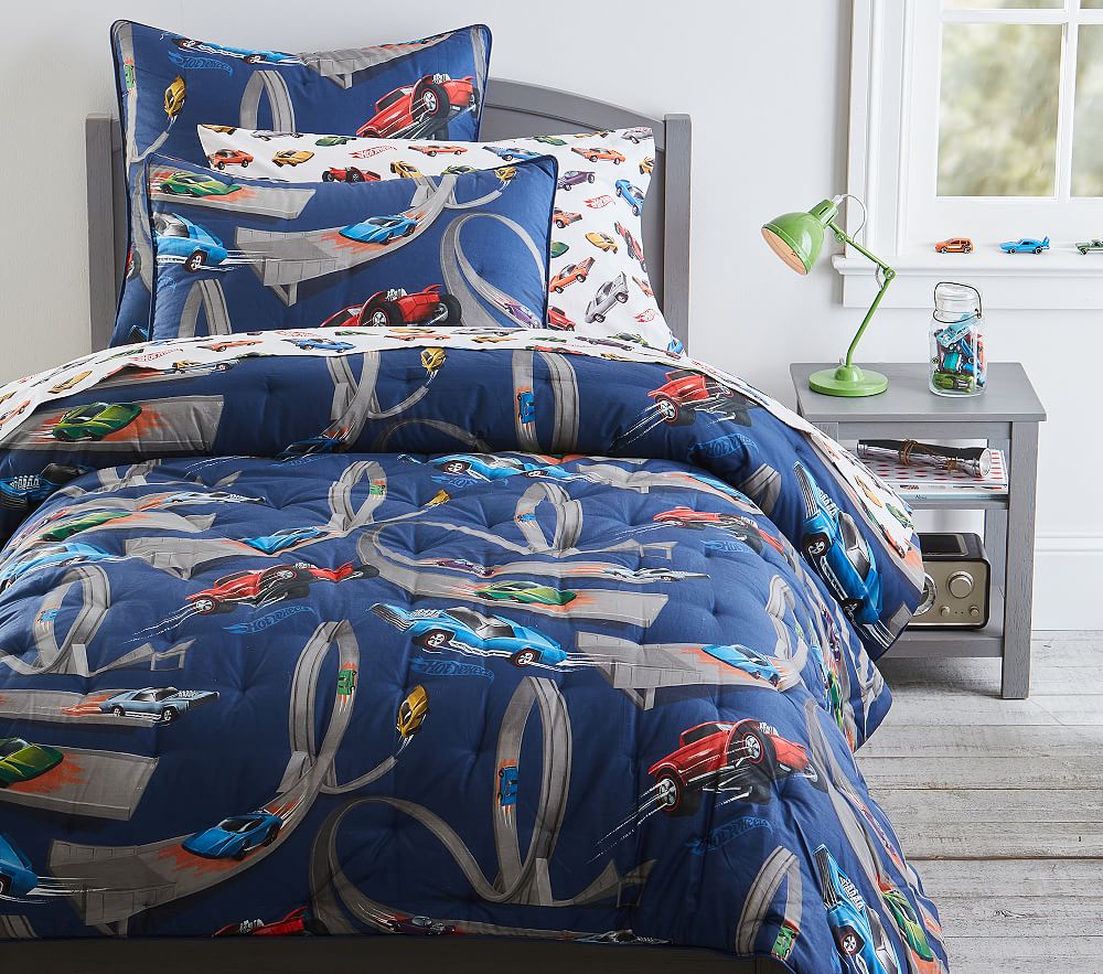 Hot Wheels® Comforter & Shams | Pottery Barn Kids