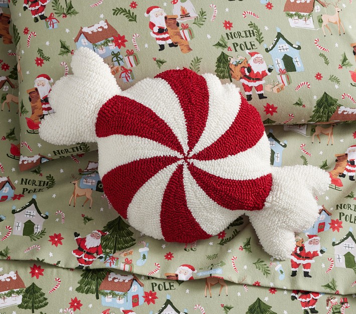Peppermint Candy Pillow | Pottery Barn Kids