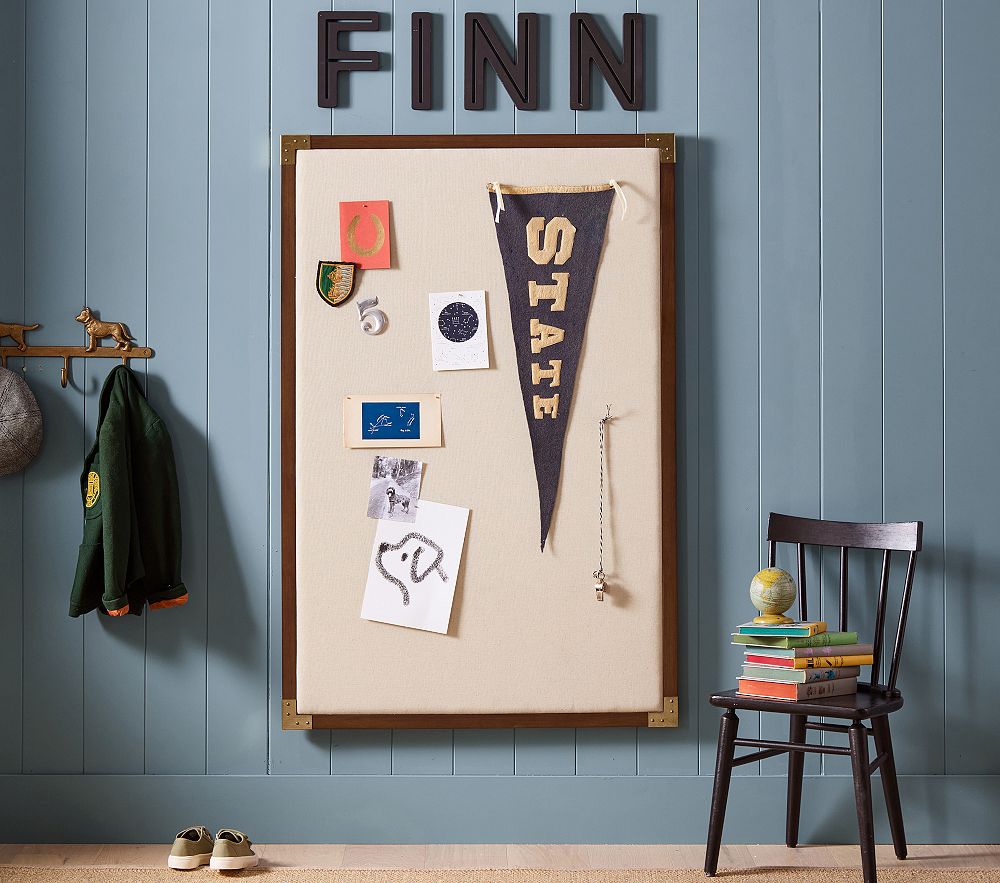Heritage Walnut Campaign Pinboard (32" x 48") | Pottery Barn Kids