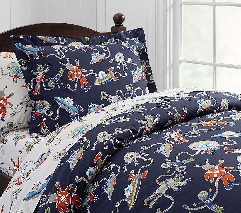 Aliens Kids' Duvet Cover | Pottery Barn Kids