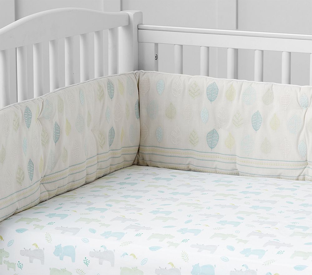 Charlie Hippo Crib Sheets | Pottery Barn Kids