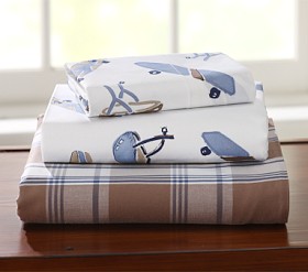 Luke Sheeting & Duvet Set | Pottery Barn Kids