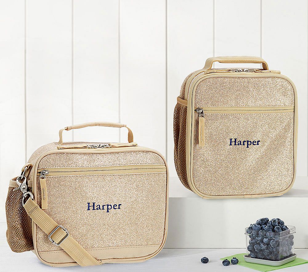 Gold Glitter Kids Lunch Box | Pottery Barn Kids