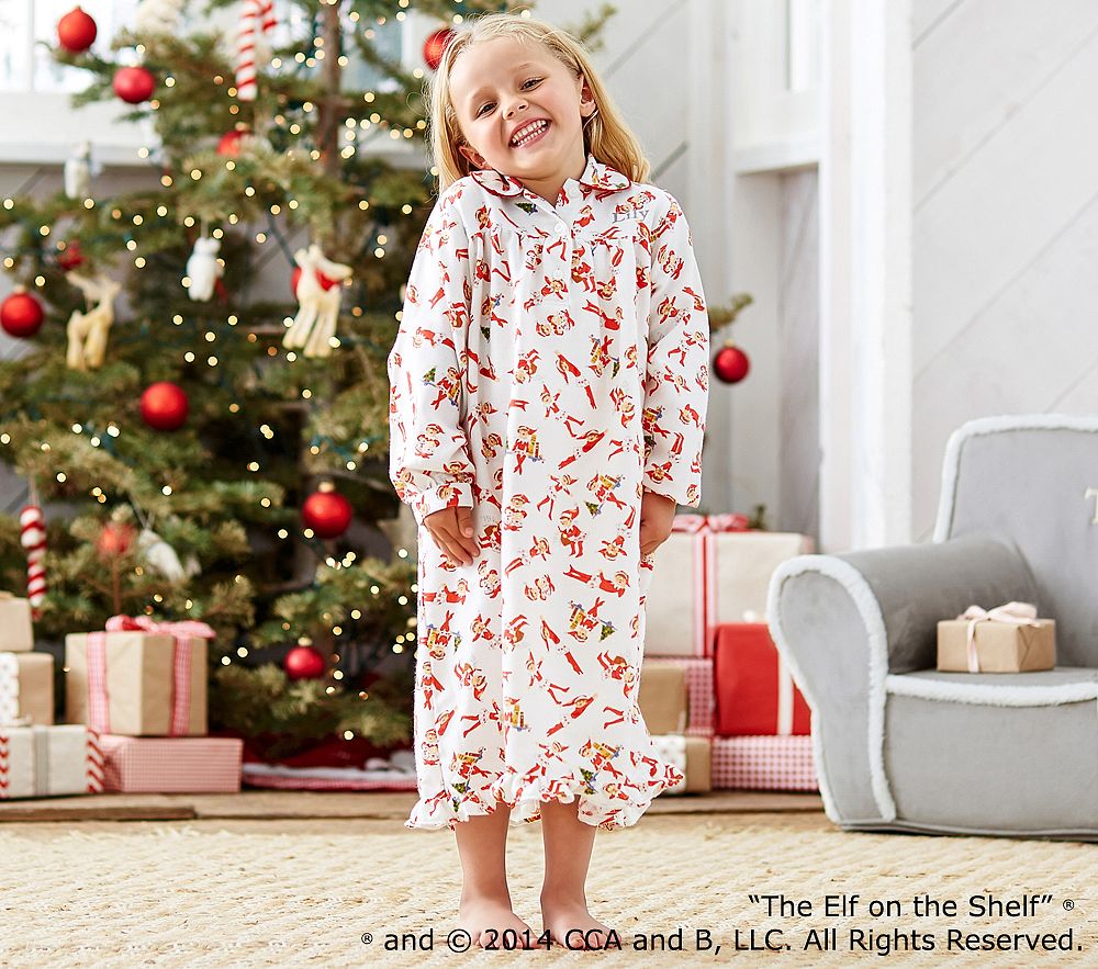 The Elf on the Shelf® Knit Girls' Nightgown | Pottery Barn Kids