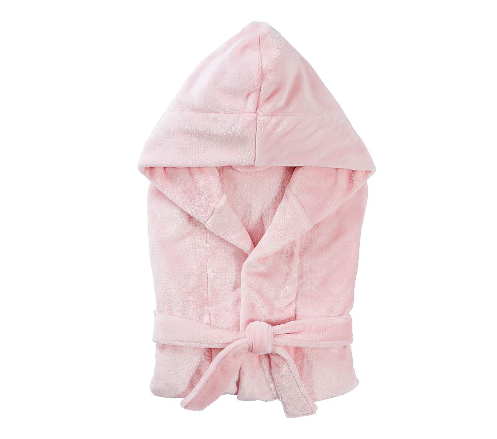 Pink Solid Plush Kids Robe | Pottery Barn Kids