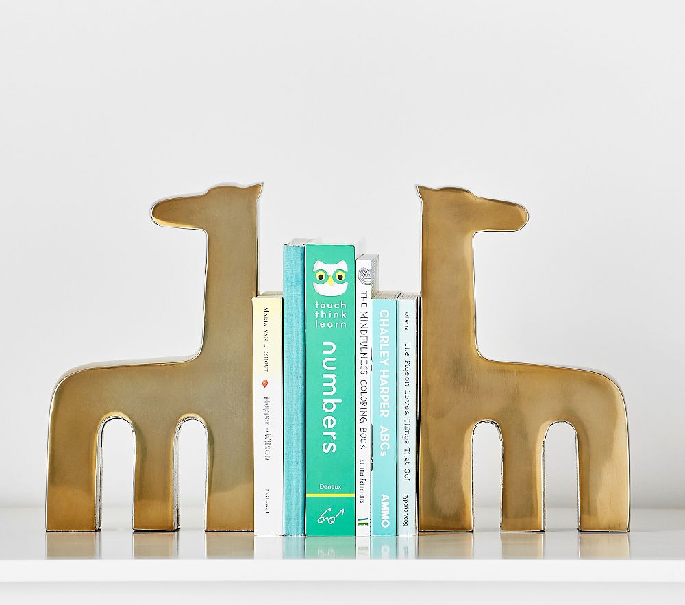 Giraffe Modern Bookends | Pottery Barn Kids