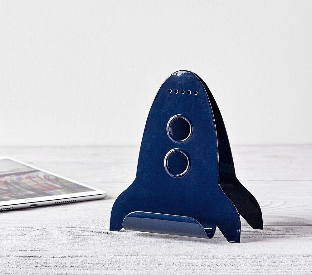 Rocket Ship Tablet Stand | Kids Room Decor | Pottery Barn Kids