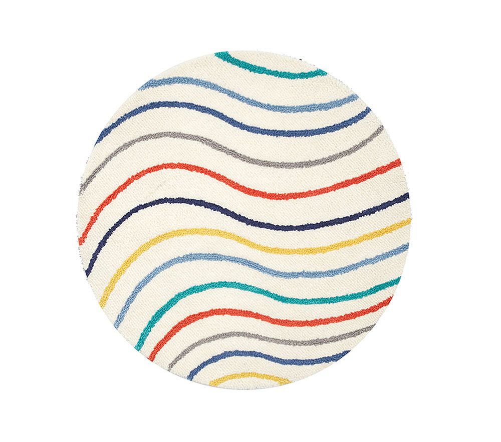Rainbow Swirl Round Rug | Patterned Rugs | Pottery Barn Kids