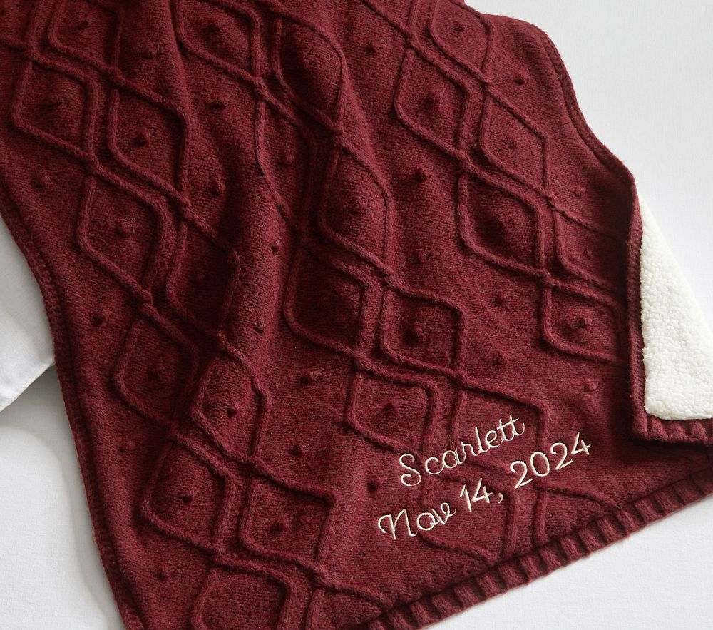 Chris Loves Julia Speckled Yarn Baby Blanket | Pottery Barn Kids