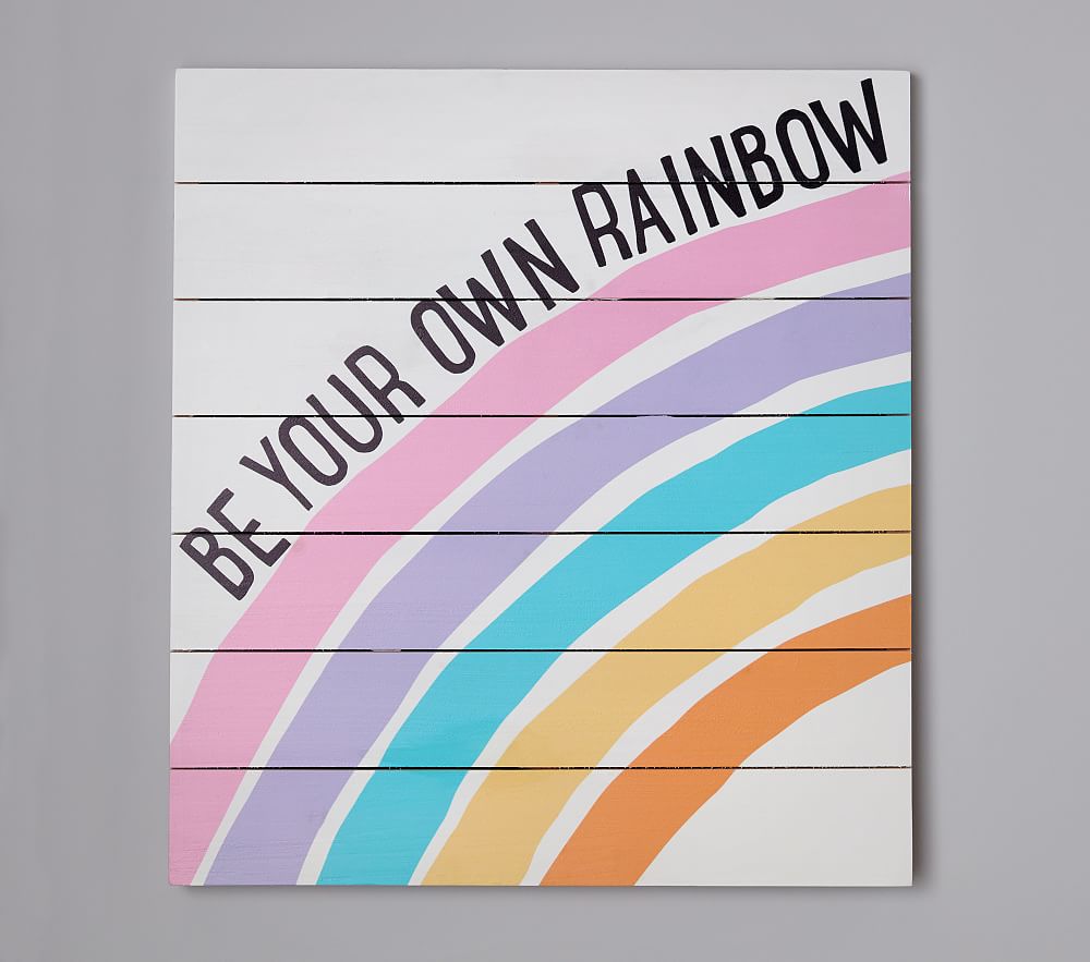 Be Your Own Rainbow Wall Art | Pottery Barn Kids