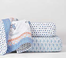 Roller Rabbit Blue Monkey Baby Bedding Set | Pottery Barn Kids