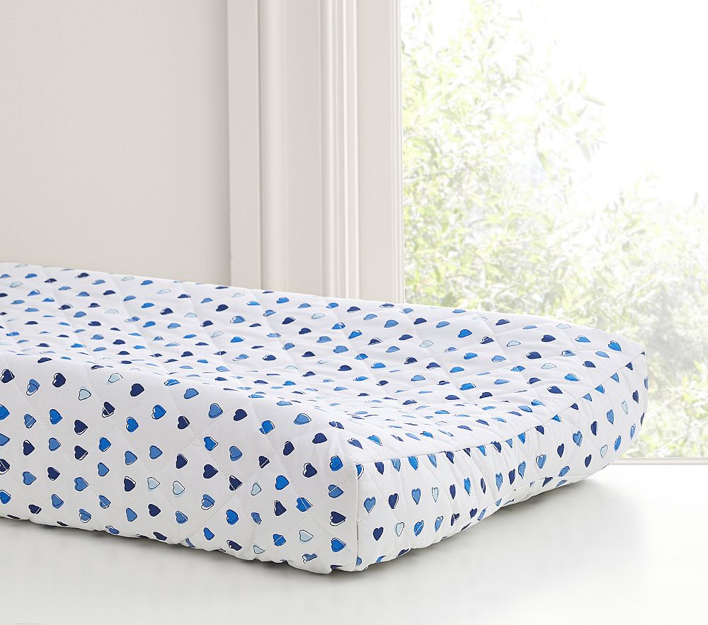 Roller Rabbit Multi Hearts Changing Pad Cover | Pottery Barn Kids
