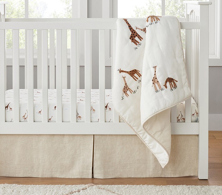 Goldie Giraffe Baby Quilt - Adorable Kids Bedding | Pottery Barn Kids