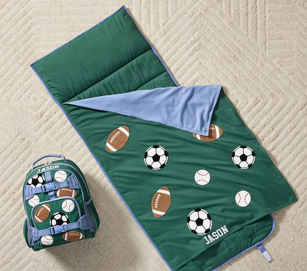 Mackenzie Chenille Sports Nap Mat & Small Backpack Bundle | Pottery ...