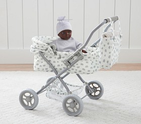 Götz Baby Doll Brushstroke Mini Pram Stroller Bundle Set | Pottery Barn ...