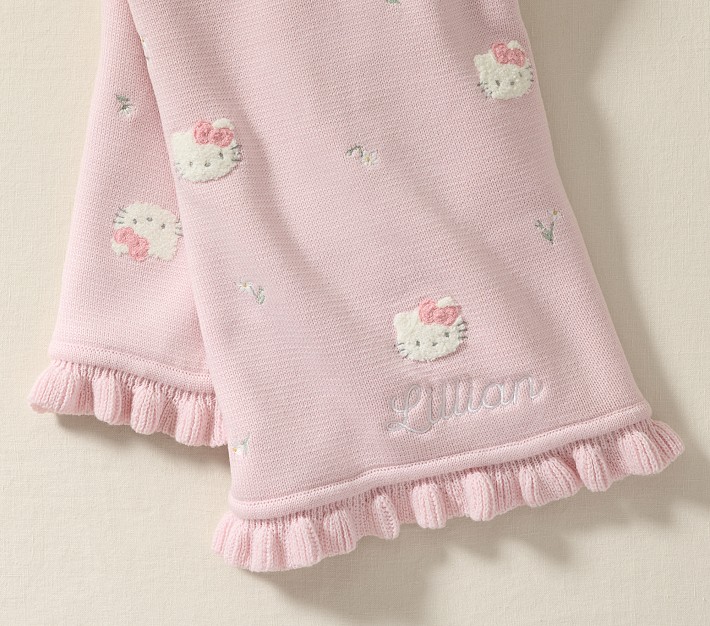 Hello Kitty® Heritage Knit Baby Blanket | Pottery Barn Kids