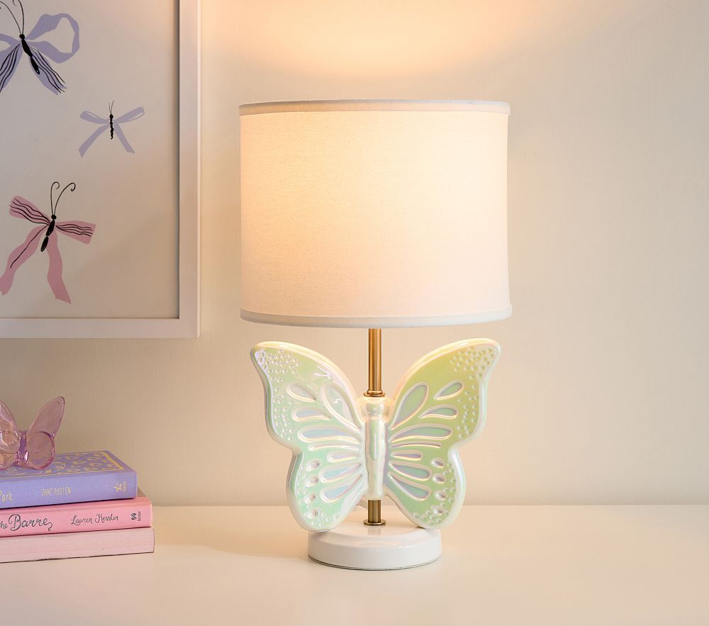 Iridescent Butterfly Table Lamp (17") | Pottery Barn Kids