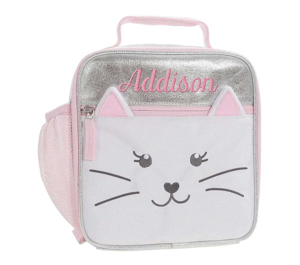 Metallic Cat Critter Lunch Box | Pottery Barn Kids