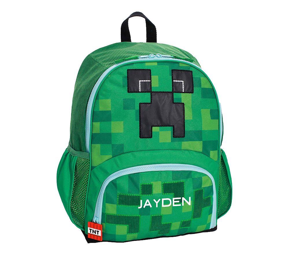 Mackenzie Minecraft™ Creeper Critter Glow-in-the-Dark Backpacks ...