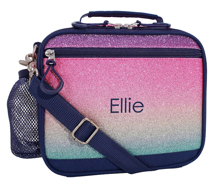 Mackenzie Rainbow Ombre Glitter Adaptive Lunch Box | Pottery Barn Kids