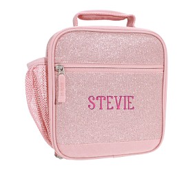 Mackenzie Pink Sparkle Glitter Lunch Boxes | Pottery Barn Kids