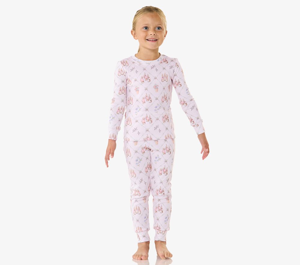 Peter Rabbit™ Flopsy™ Organic Cotton Tight Fit Kid Pajama Set | Pottery ...