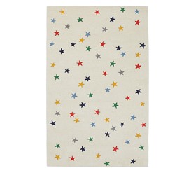 Starry Skies Rainbow Rug | Soft & Playful Nursery Rug | Pottery Barn Kids