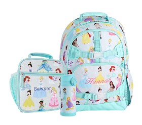 Mackenzie Aqua Disney Princess Backpack & Lunch Bundle | Pottery Barn Kids