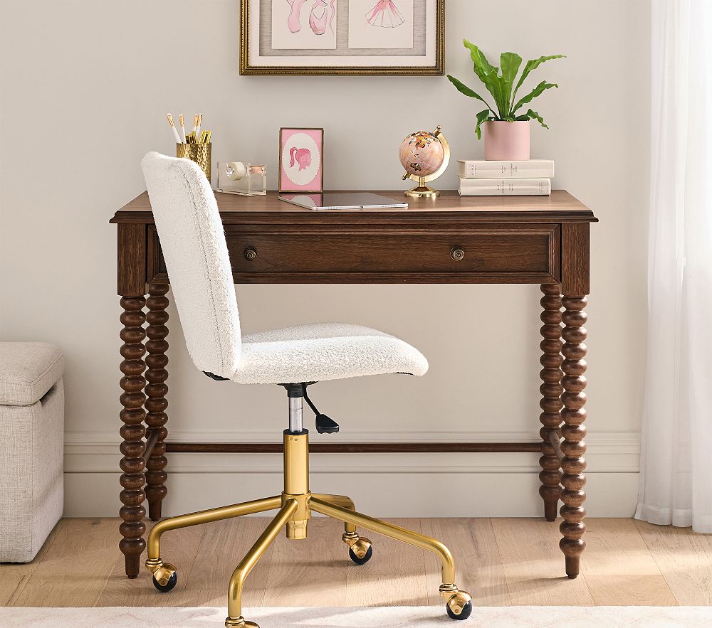 Chris Loves Julia Turned Wood Desk Collection (40") | Pottery Barn Kids