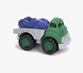 Green Toys Flatbed Truck with Race Car | Pottery Barn Kids