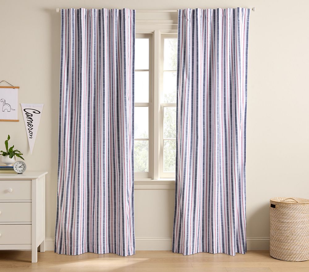Camden Stripe Blackout Panel | Pottery Barn Kids