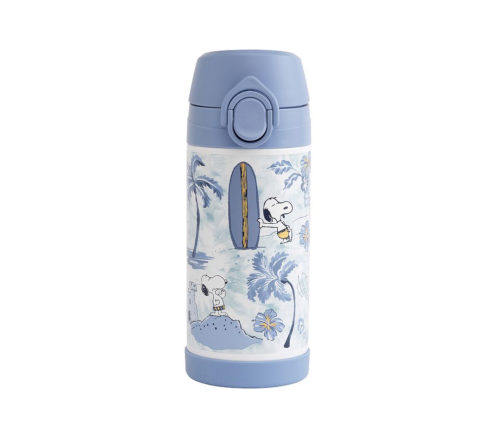 Mackenzie Heritage Peanuts® Snoopy® Surf Water Bottle | Pottery Barn Kids