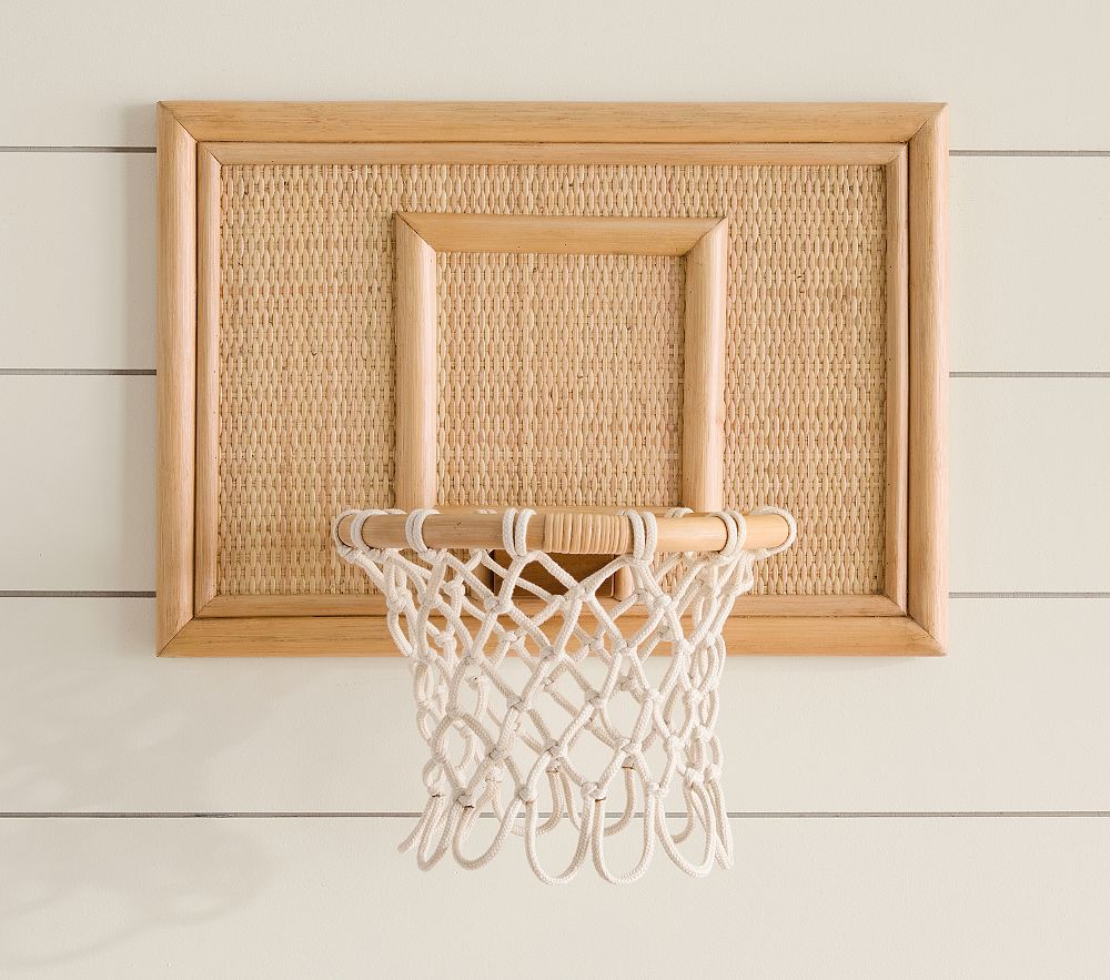 Open Box: Natural Basketball Hoop - Natural/White Cream | Pottery Barn Kids