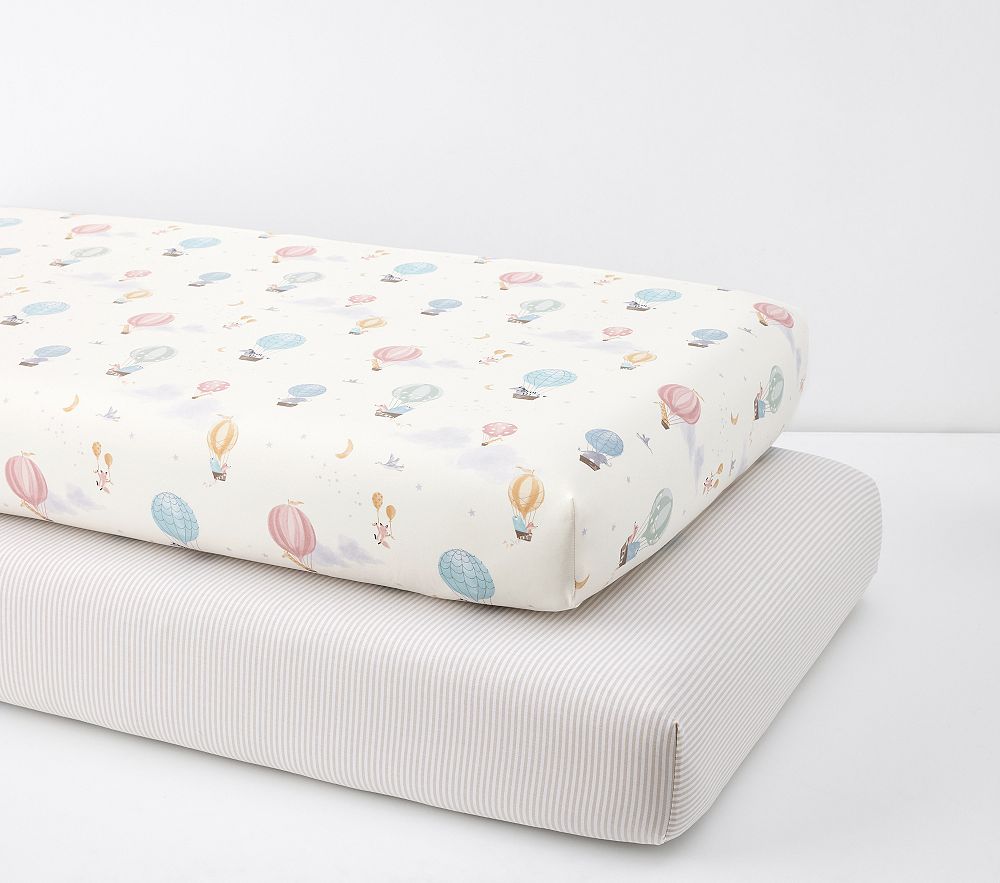 Hot Air Balloon Organic Crib Sheet Bundle - Set of 2 | Pottery Barn Kids