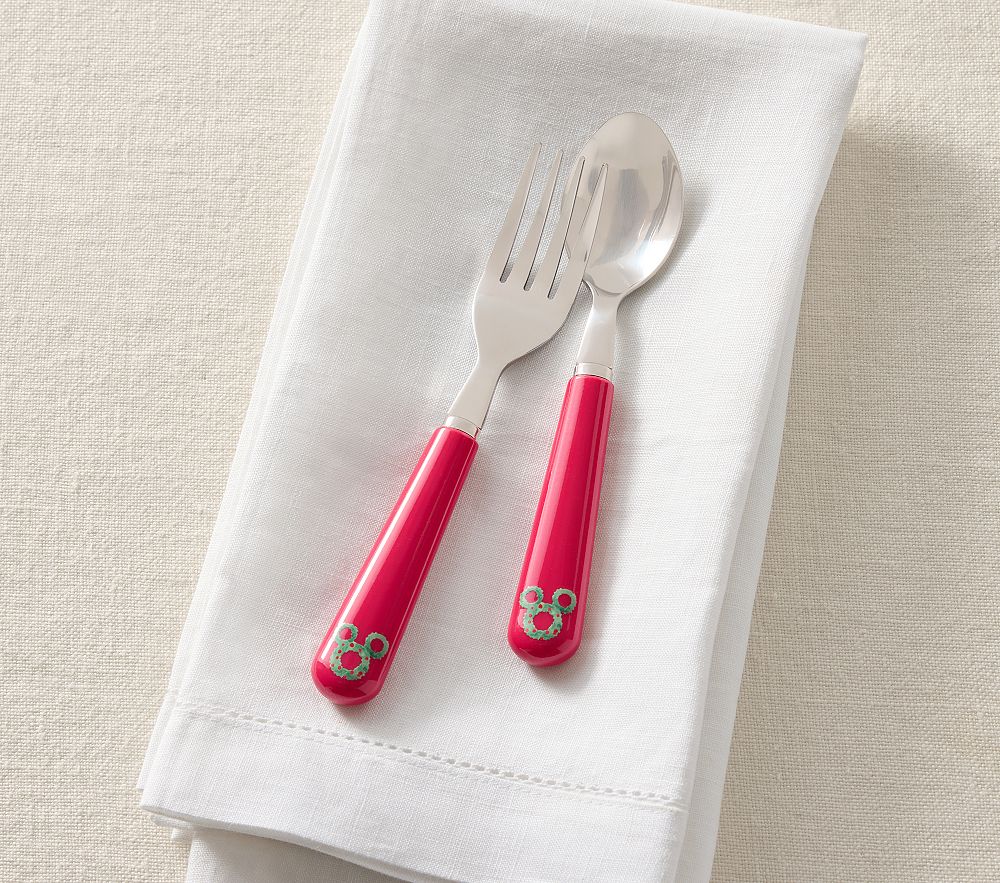 Disney Mickey Mouse Christmas Utensils Set | Pottery Barn Kids