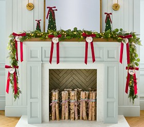 Riley Sheehey Light-Up Christmas Garland | Pottery Barn Kids