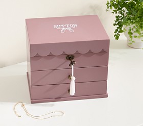 Soft Berry Penny Jewellery Box | Pottery Barn Kids