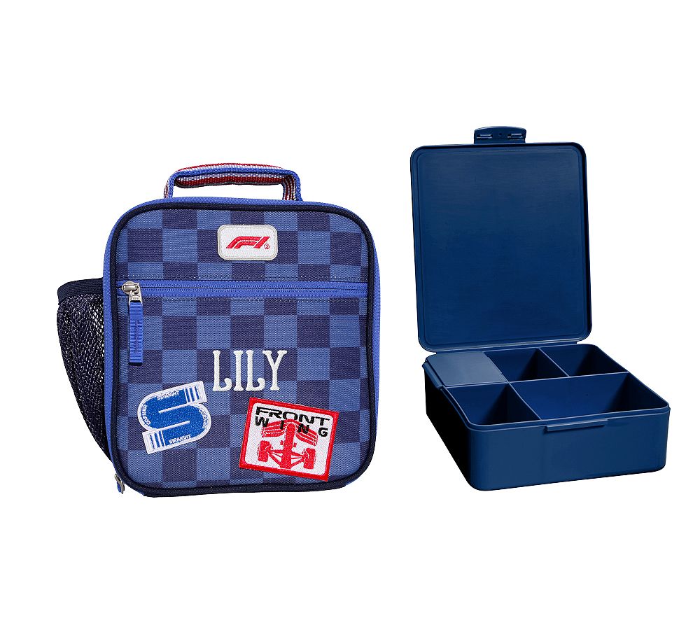 Formula 1® Checkered Mackenzie Lunch Bundle, Set of 2 | Pottery Barn Kids