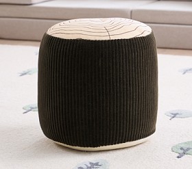 Tree Stump Pouf | Plush Kids Seating | Pottery Barn Kids