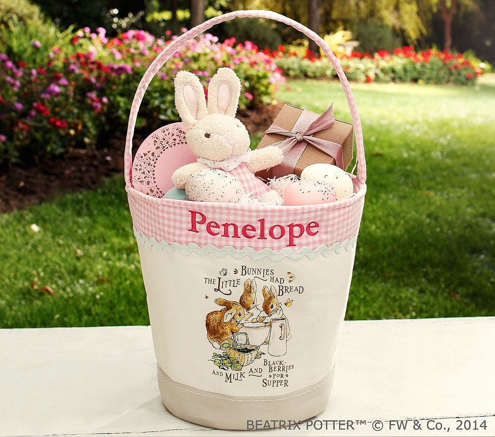 Pink Peter Rabbit Easter™ Basket | Pottery Barn Kids