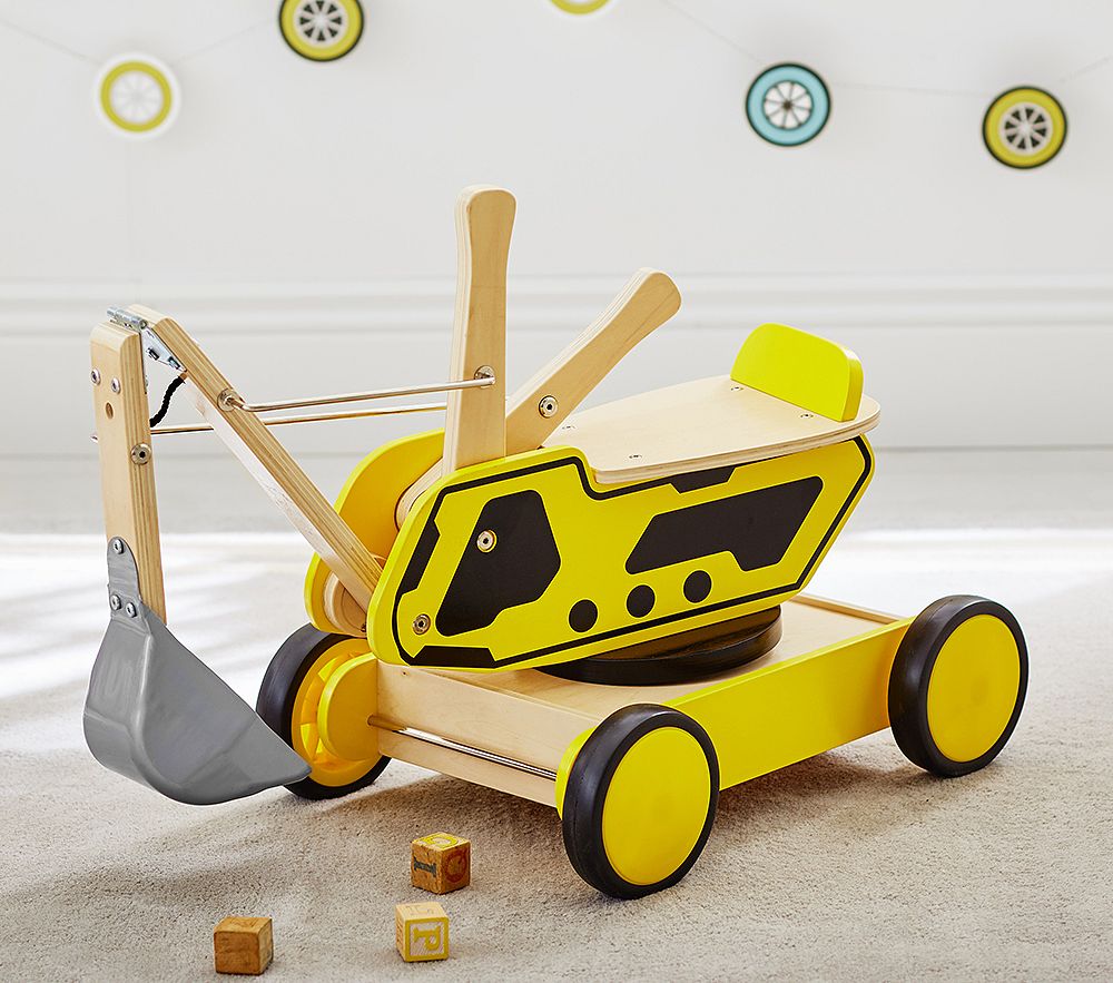 Digger Ride On Toy | Pottery Barn Kids