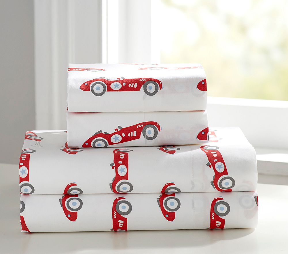 Vintage Cars Kids' Sheet Set | Pottery Barn Kids