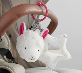 Preppy Llama Plush Baby Stroller Clip | Pottery Barn Kids