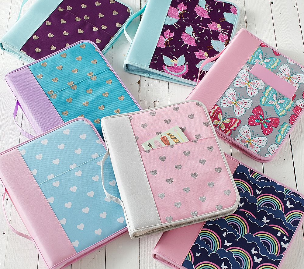 Girl Mackenzie 3-Ring Binders | Pottery Barn Kids