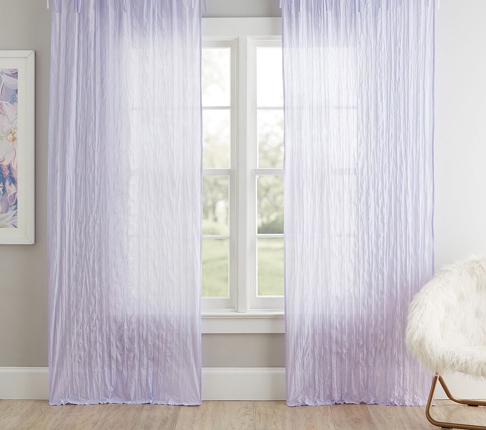 Twisted Sheer Curtain | Pottery Barn Kids